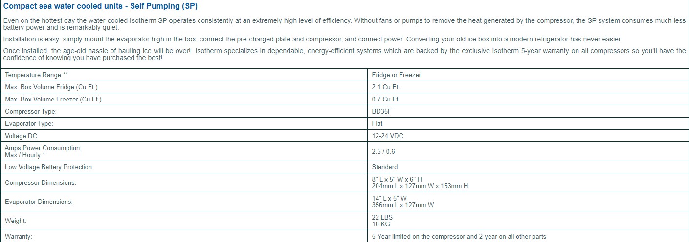 Compact Classic Water Cooled SP 2055 - Flagship Marine