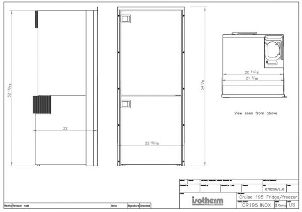Isotherm Cruise Classic 195 Combi Stainless Steel - Left Swing ...